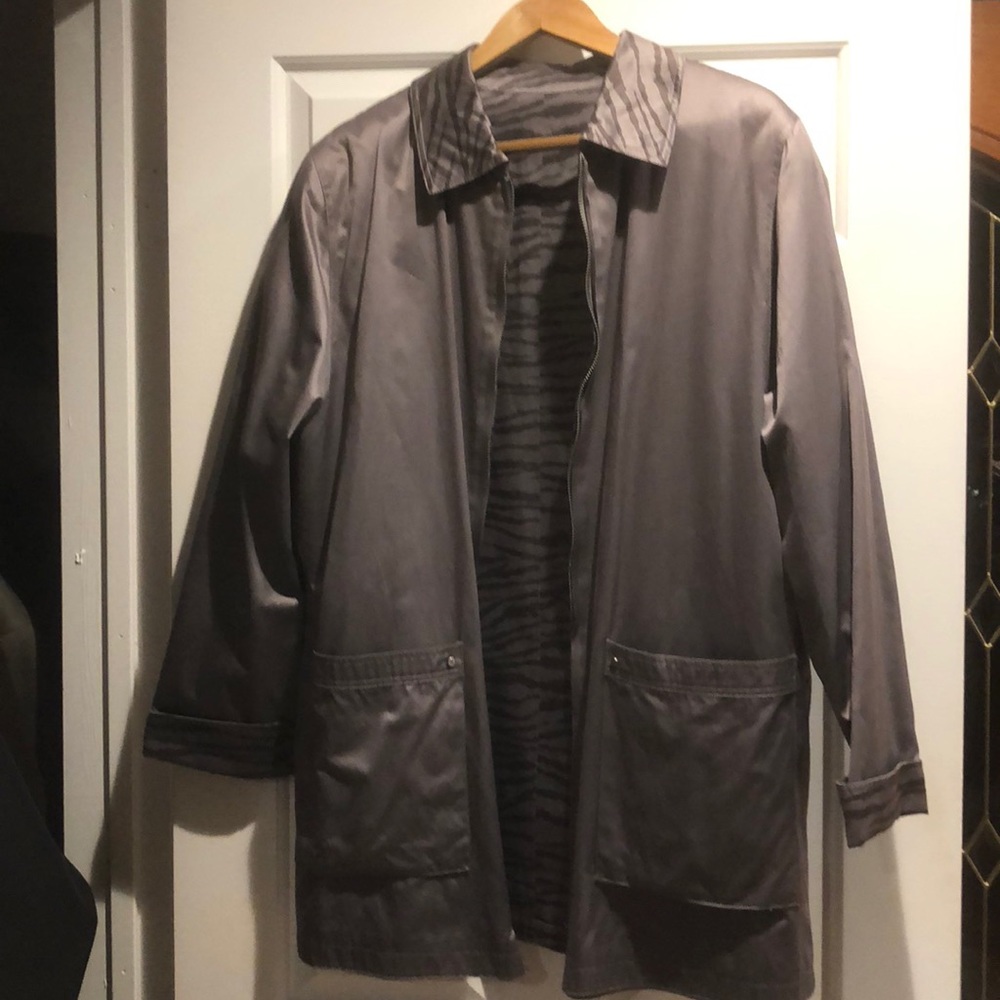 Double Sided Jacket With Zipper - Gem